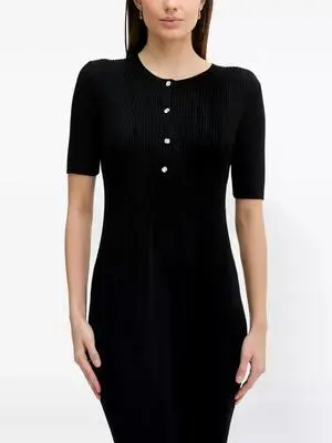 Dkny Button Rib Knit Dress