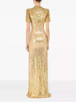 Jenny Packham Jourdain Sequin-embellished Maxi Dress