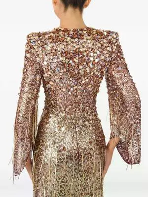 Jenny Packham Phara Sequined Maxi Dress