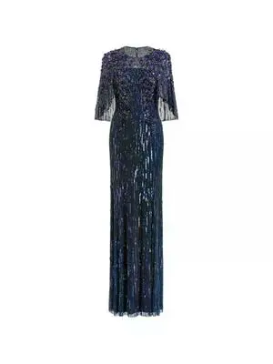 Jenny Packham Round Neck Evening Dresses
