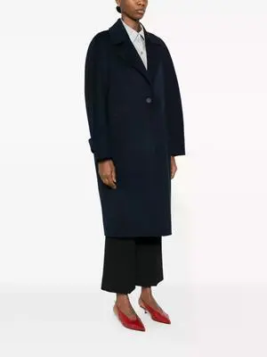 JOSEPH Franco Single-breasted Coat - Blue