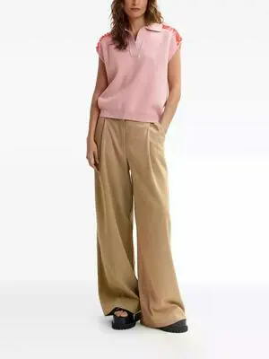 Essentiel Antwerp Josha Pinstripe Wide Leg Trousers