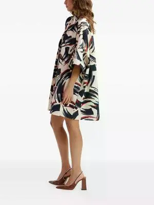 Essentiel Antwerp Graphic-print Pussy-bow Dress