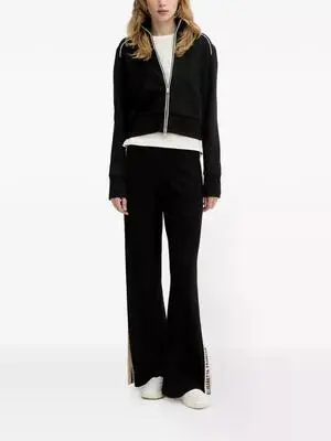 Pinko Logo-embroidered Sweat Jacket - Black