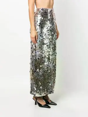 P.a.r.o.s.h Paillette-embellished High-waisted Skirt