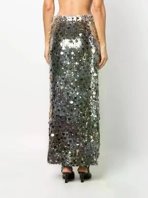 P.a.r.o.s.h Paillette-embellished High-waisted Skirt