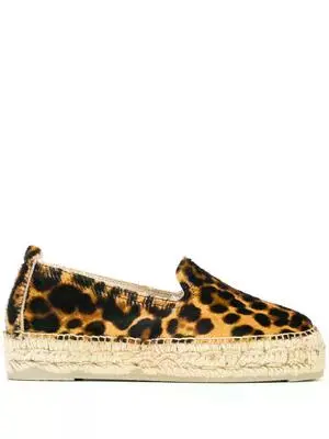 Manebí Leopard Print Espadrilles - Brown