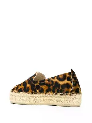 Manebí Leopard Print Espadrilles - Brown