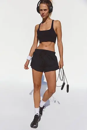 Free People Check It Out Shorts - Black