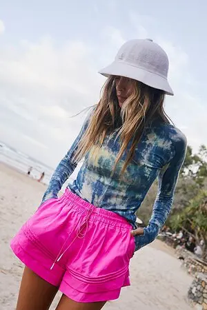 Free People Check It Out Shorts - Miami Pink