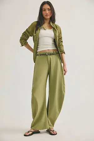 Free People Spotlight Trousers - Army Combo
