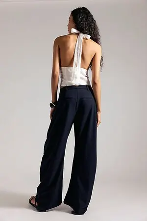Free People Spotlight Menswear Barrel Trousers - Black