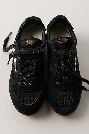 AUTRY Windspin Low Top Mesh Sneakers - Black