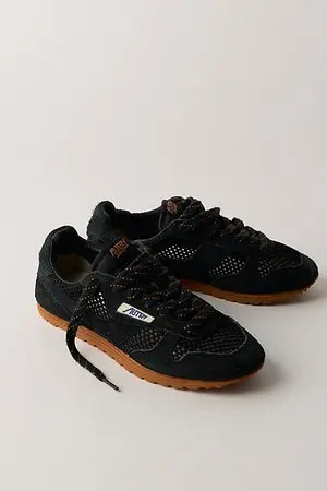 AUTRY Windspin Low Top Mesh Sneakers - Black