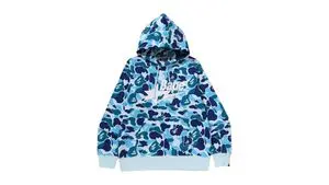 A BATHING APE Abc Camo Sta Pullover Hoodie - Blue