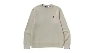 A BATHING APE One Point Crewneck Sweatshirt - Beige