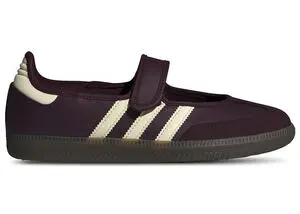 Adidas Samba Jane - Maroon/cream White/gold Metallic