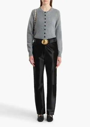 Khaite Everheart Cashmere Cardigan - Fog