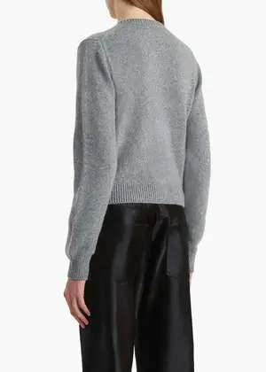 Khaite Everheart Cashmere Cardigan - Fog