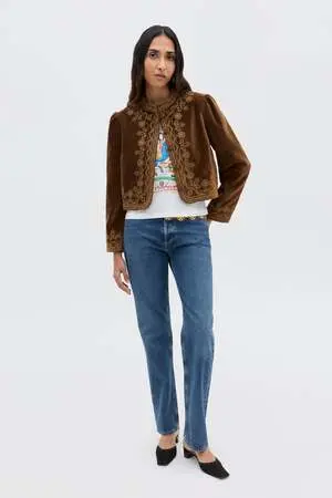 Rixo Denver Soutache Embroidered Jacket