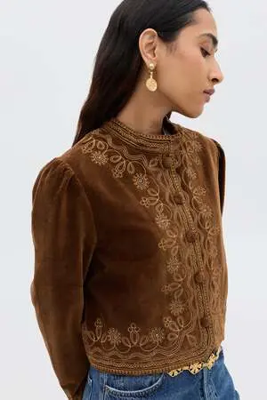Rixo Denver Soutache Embroidered Jacket