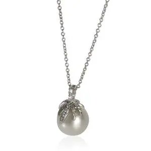 Tiffany & Co. Pearl And Diamond Fireworks Pendant - Platinum