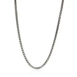 David Yurman Sterling Silver Box Chain Necklace - Sterling_silver
