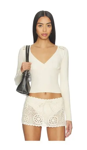 Frankies Bikinis Cut Out Sweaters For Women
