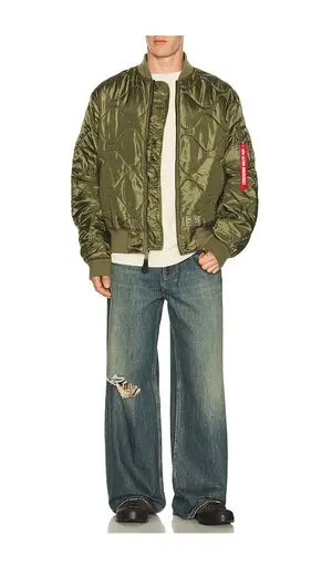Alpha Industries L-2b Relaxed Quilted Bomber Jacket