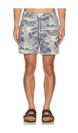 FAIR HARBOR 5" Bungalow Swim Trunk - Blue