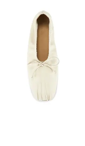 Magda Butrym Gathered Leather Ballet Flats