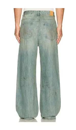 FOUND Lacy Baggy Jeans - Blue