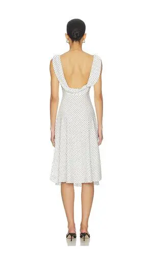 Frankies Bikinis Aurora Satin Midi Dress