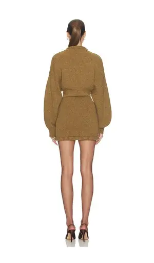 HELSA Vilde Micro Mini Dress - Olive