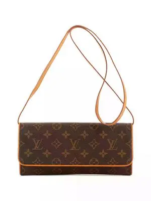 LOUIS VUITTON Gm Twin Monogram Wallet On Strap - Brown