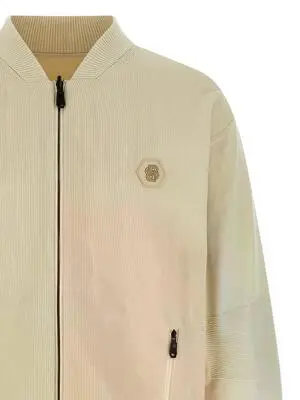 BOSS Ribbed Zip-up Bomber Jacket