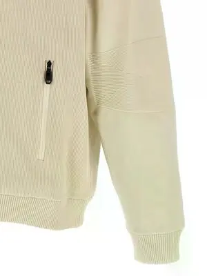 BOSS Ribbed Zip-up Bomber Jacket