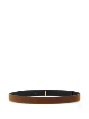 TOM FORD Reversible Leather Logo Belt - Brown