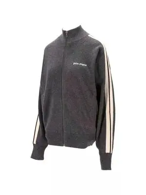 Palm Angels Logo Stripe Track Jacket - Grey