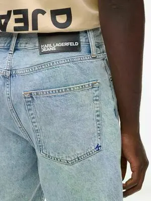 Karl Lagerfeld Distressed Denim Shorts