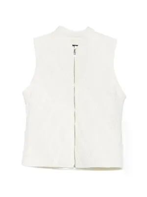 Fabiana Filippi Quilted Zip Vest - Neutrals