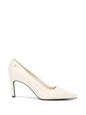 Tommy Hilfiger Pointed Leather Heeled Pumps