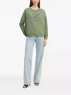 Pinko Beaded-logo Sweatshirt