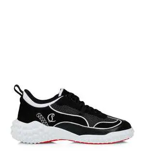 CHRISTIAN LOUBOUTIN Mara Embroidered Sneakers - Black