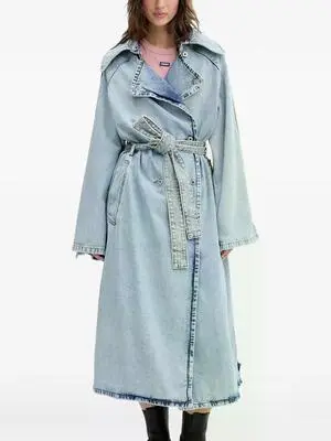 Hugo Garena Belted Coat - Blue