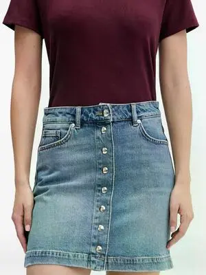 Hugo Buttoned Denim Mini Skirt