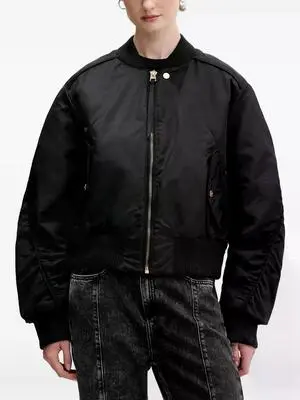 Hugo Ferida Zipped Bomber Jacket - Black