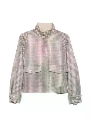 Agnona Houndstooth Pocket Jacket