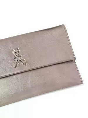 Patrizia Pepe Fly-appliqué Chain Clutch - Silver
