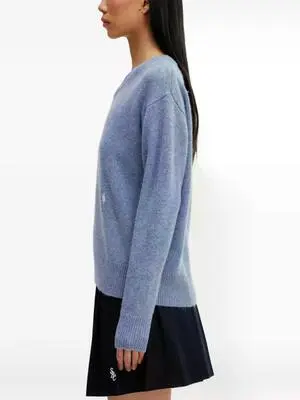Sporty & Rich V-neck Long Sleeve Sweater